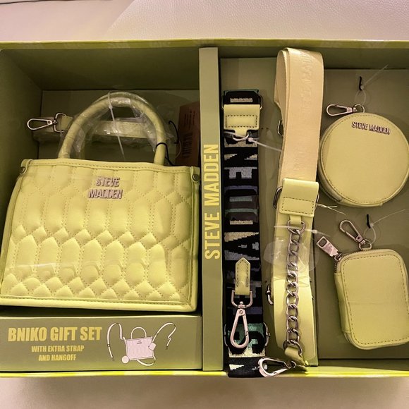 Stev madden | Bags | Nwt Boxed Steve Madden Bniko Gift Set Satchel ...